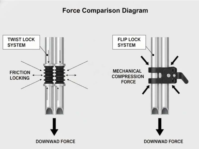 Telescoping Pole Locking Mechanisms | Twist vs Flip vs Button Lock ...